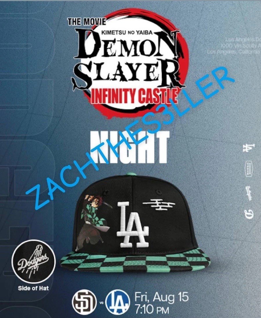 🧢⚔️*PRESALE* Demon Slayer X Dodger Collab Hat - Stadium Giveaway | eBay