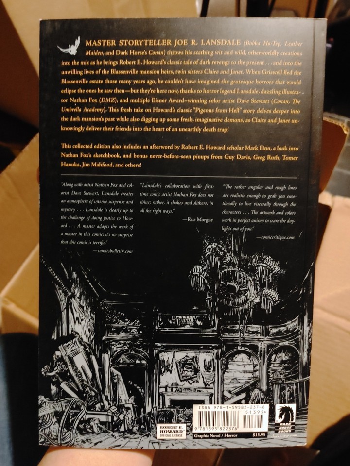 Pigeons From Hell TPB, Joe R. Lansdale, Nathan Fox, Dave Stewart, Dark ...