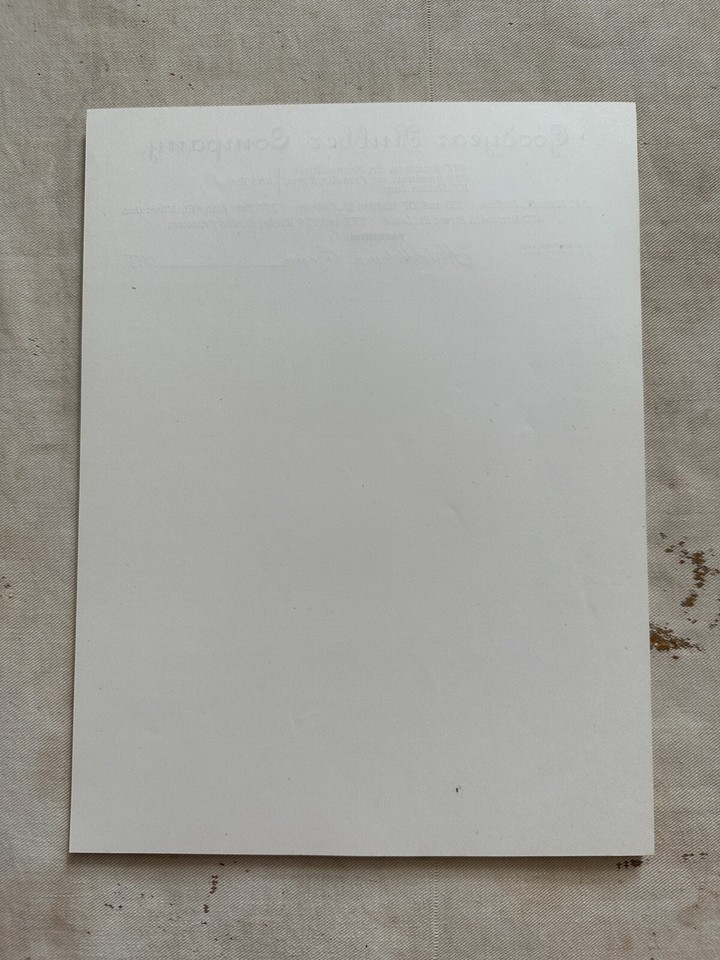 Unused Antique 1880s Goodyear Rubber Company Letterhead Paper Tire ...