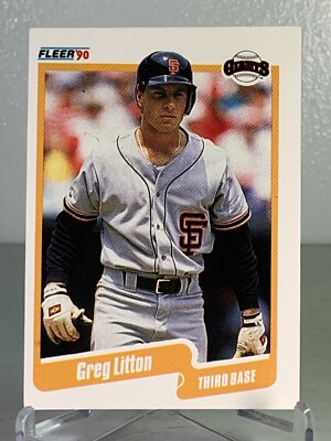 1990 Fleer Greg Litton #61 San Francisco Giants Baseball Card | eBay