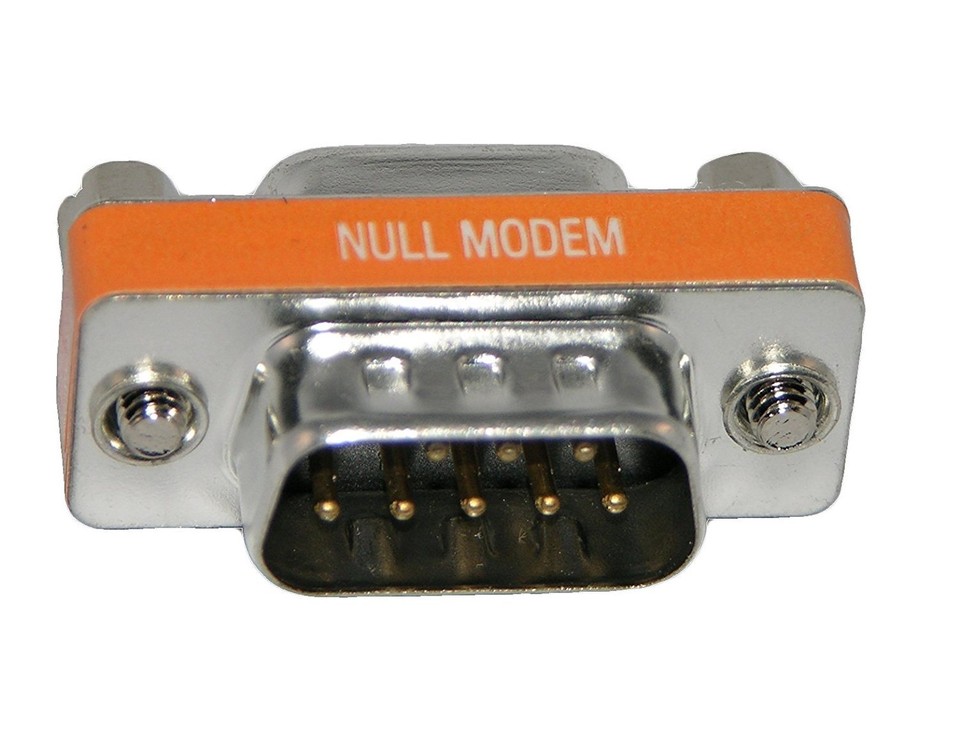 2-PACK DB9 Mini NULL MODEM Male to Male Data Transfer Adapter/Gender ...