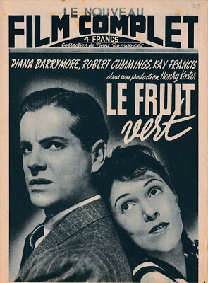 Nouveau Film Complet N° 40/1946 - Le Fruit Vert, Diana Barrymore Robert ...