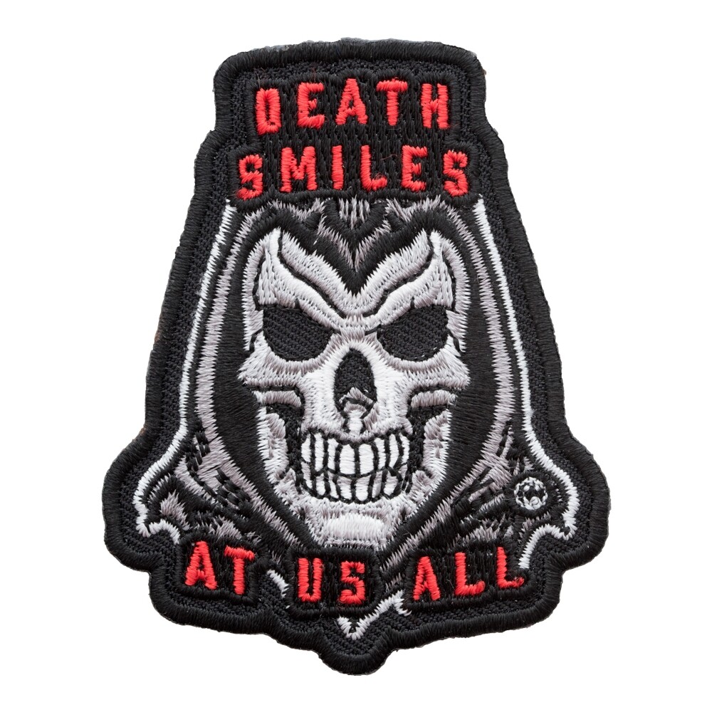 Death Smiles At Us Only The Brave Smile Back Sticker – Nine Line