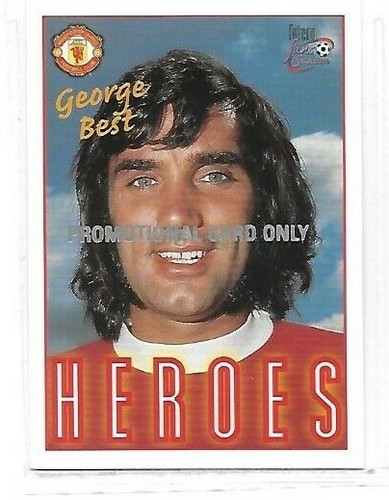 GEORGE BEST CARD 76 MANCHESTER UNITED 1997 FANS SELECTION PROMO CARD ...