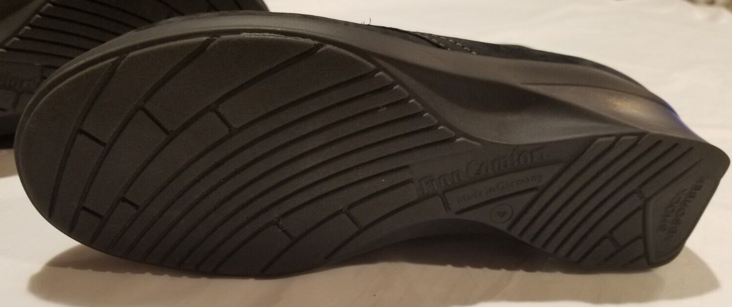 Finn Comfort Boots Women's Sz 6 US or 4 UK Suede Ankle Booties Wedge ...