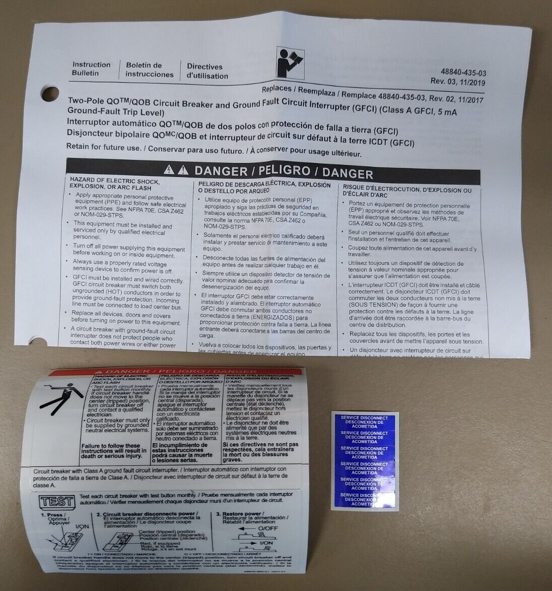 SquareD Q024L60NRNM Plastic Load Center Box with 50A Mini Circuit ...