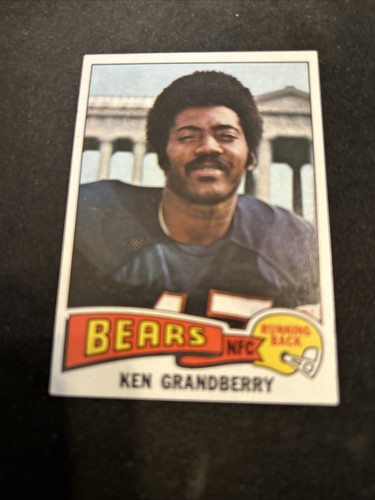 1975 Topps Rookie RC Card #406 Ken Grandberry Chicago Bears NmMt Free ...
