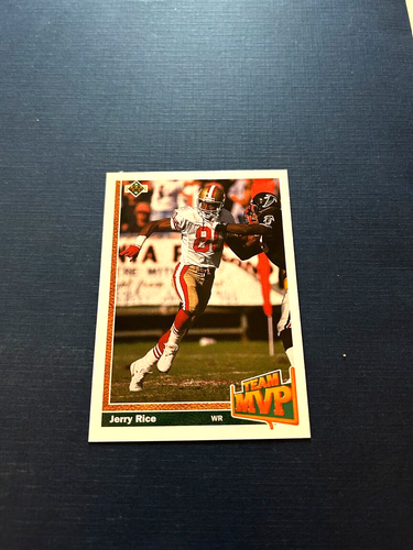 1991 Upper Deck Football Jerry Rice Team MVP #475 HOF Set Break NM | eBay