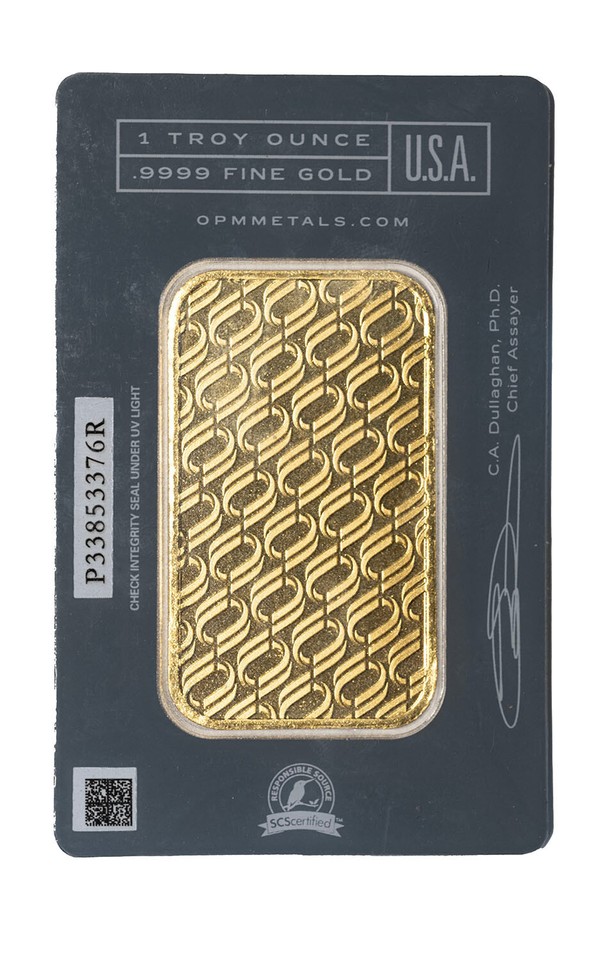 Vintage 1 oz Gold Bar OPM Metals in Sealed Assay Card | eBay
