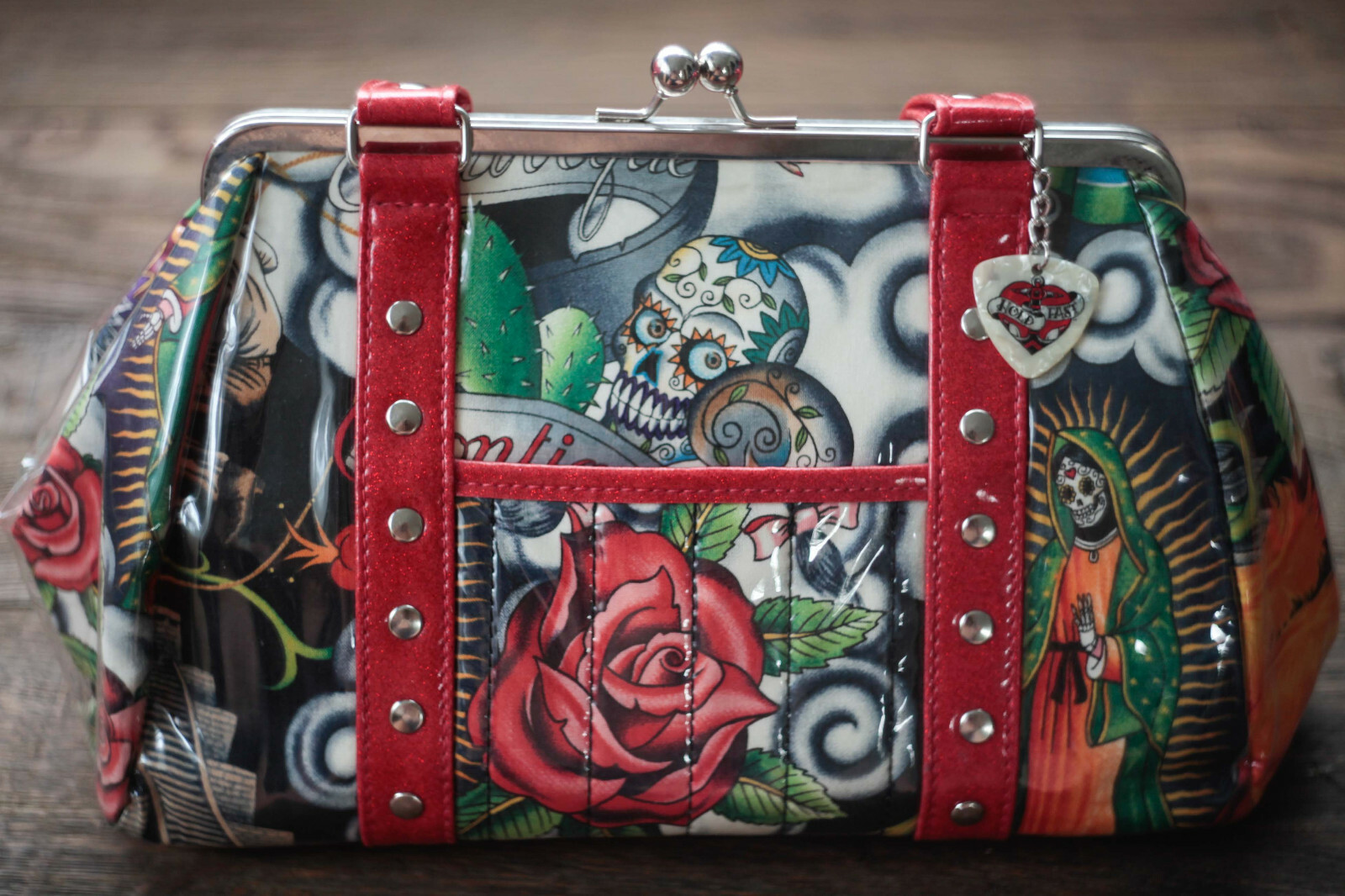 Hold Fast Custom ONE OF A KIND Retro Rockabilly Handbag | eBay