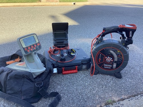 Ridgid LC100 Sewer Drain Micro reel Camera With CX6 Monitor Plus Extras ...
