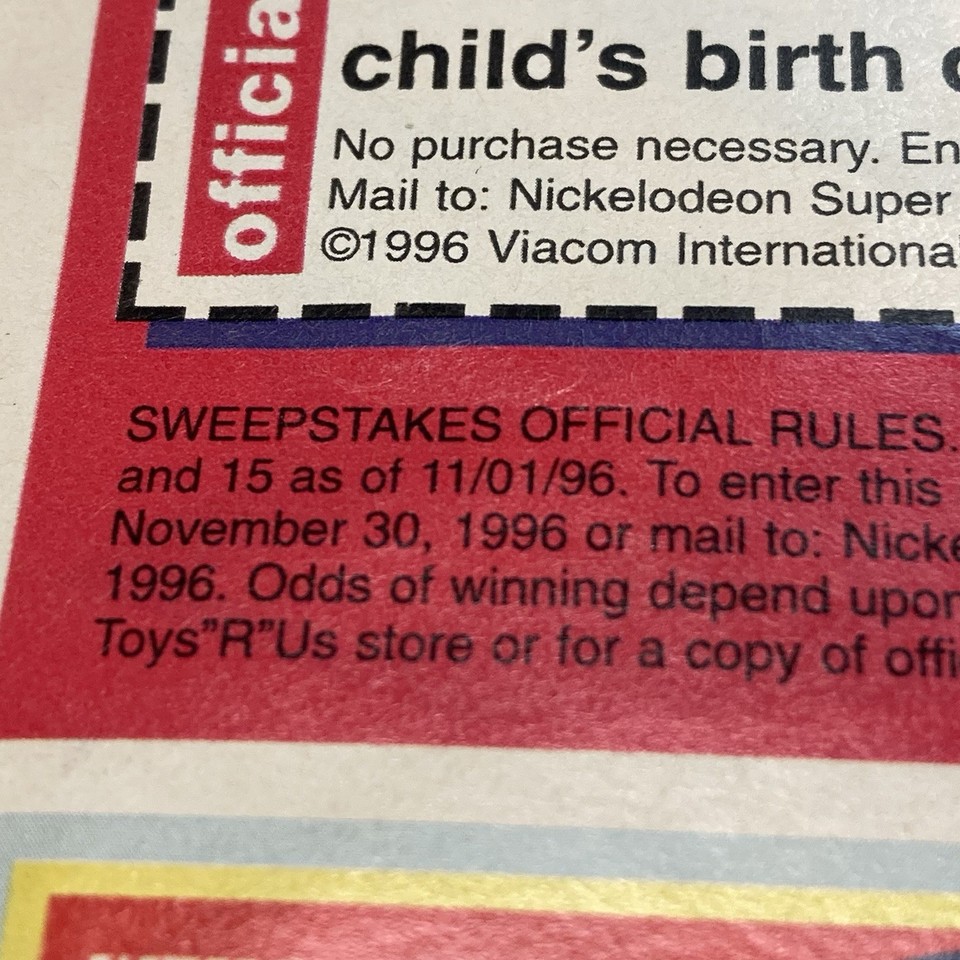 Toys R Us Store 1996 Toy Catalog Newspaper Ad Circular Flyer - Nintendo ...