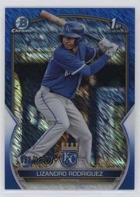 2023 Bowman Chrome Prospects Blue Shimmer Refractor /150 Lizandro ...