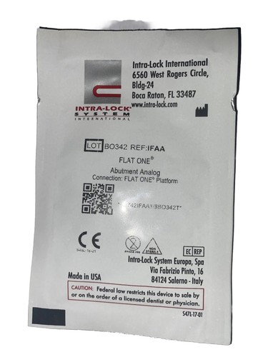 Intra -lock : Ref : iFAA Flat One Abutment Analog | eBay