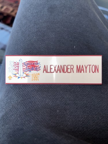 1997 National Jamboree BOY SCOUT BSA NAME TAG | eBay