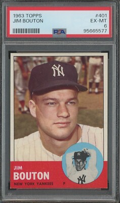 1963 Topps #401 Jim Bouton New York Yankees PSA 6 EX-MT | eBay