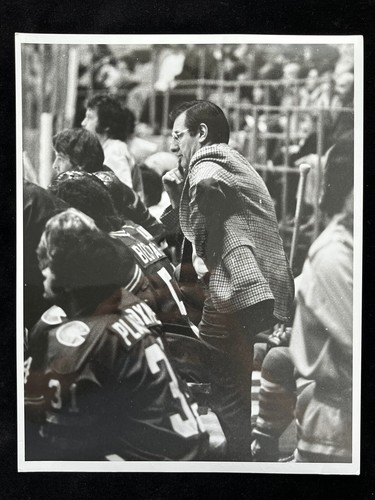 1978-79 ALDO ‘BEP’ GUIDOLIN COLORADO ROCKIES NHL B&W 8x10 PHOTO VINTAGE ...