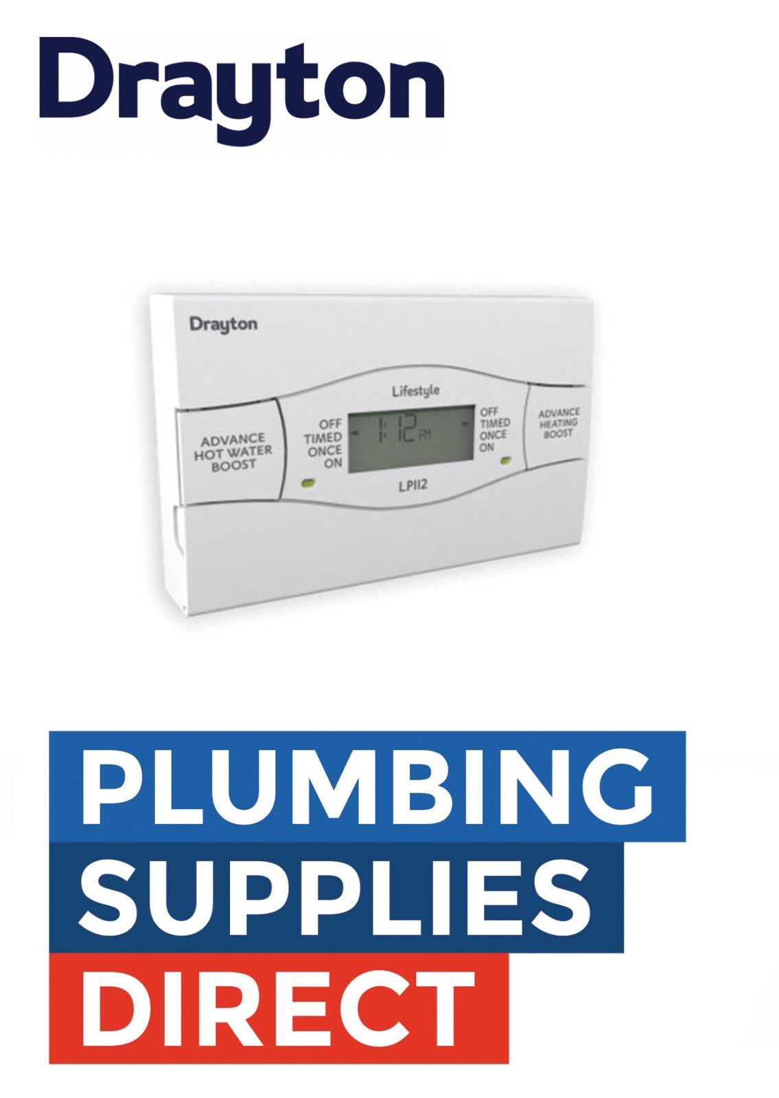 * Drayton Lifestyle LP112 24 Hour Electronic Boiler Programmer ...