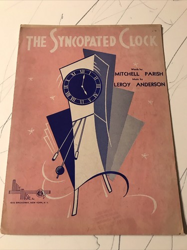 The Syncopated Clock 1950 Sheet Music Mitchell Parish Leroy Anderson | eBay