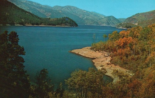Postcard ID Beautiful Palisades Reservoir on Highway 26 Idaho Vintage ...
