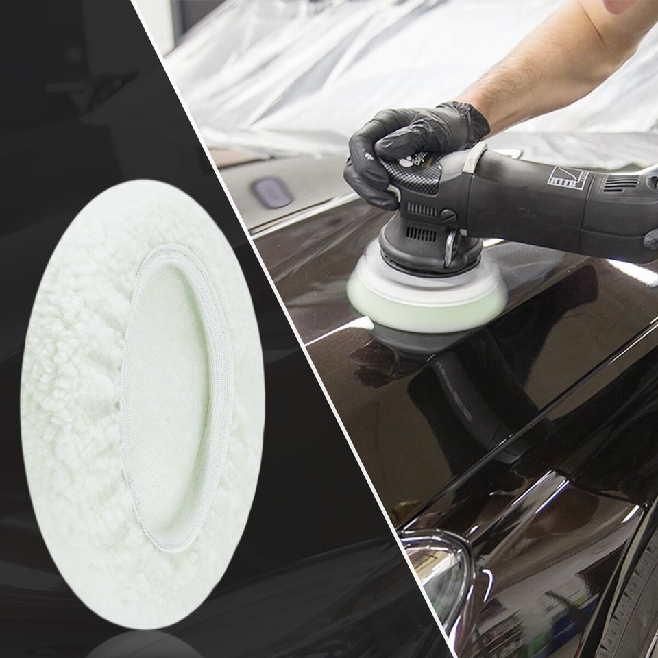 6PCS Polishing Bonnet Buffer Pads Soft Wool for 5-6" 7-8" 9-10" Car ...