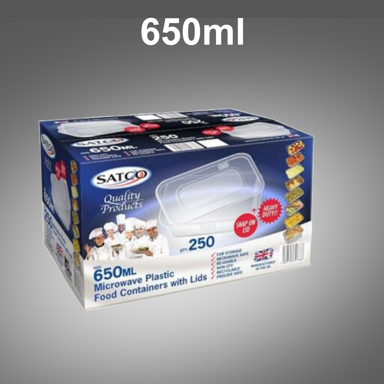 Satco Clear Plastic Food Containers With Airtight Lids Microwave ...