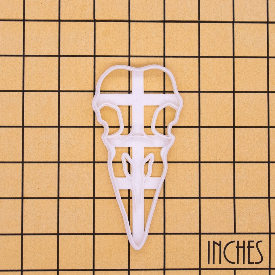 Raven Skull Top View Cookie Cutter - Halloween gothic mystical spooky ...