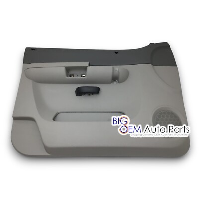 07 - 09 Chevrolet Silverado GMC Sierra Gray Driver Door Trim Panel OEM ...