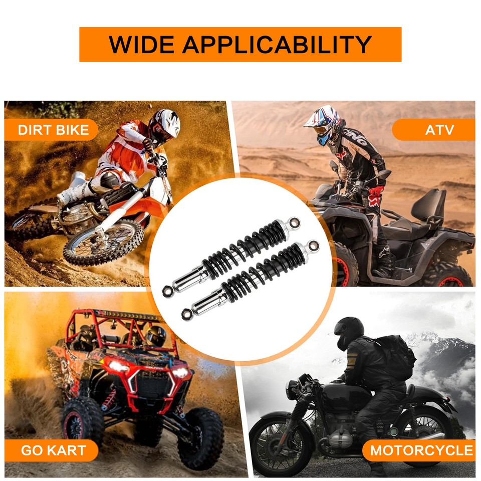 Pair 12.5'' Rear Suspension Shock Absorber Strut For Dirt Bike ...