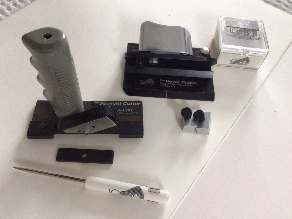 Logan 750 Simplex Plus Mat and Mount Cutter. Set 40”. 27” Squaring Arm ...