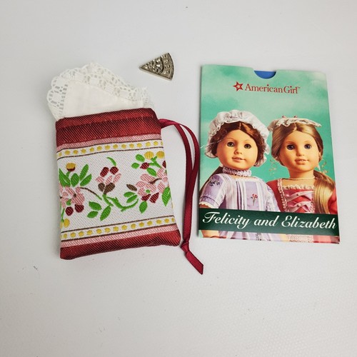 American Girl Felicity Meet Accessories Purse Handkerchief Coin ...