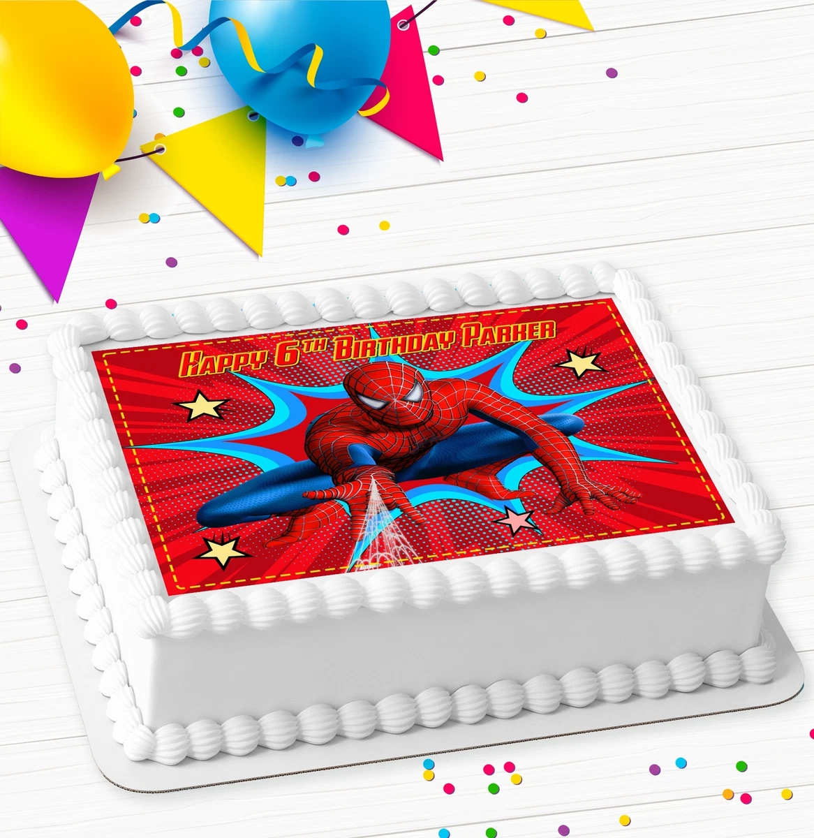 Spiderman Sheet Cake