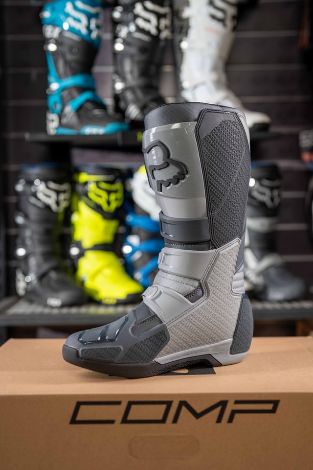 FOX RACING COMP MOTOCROSS BOOTS, SHADOW GREY, 28373-330 | eBay