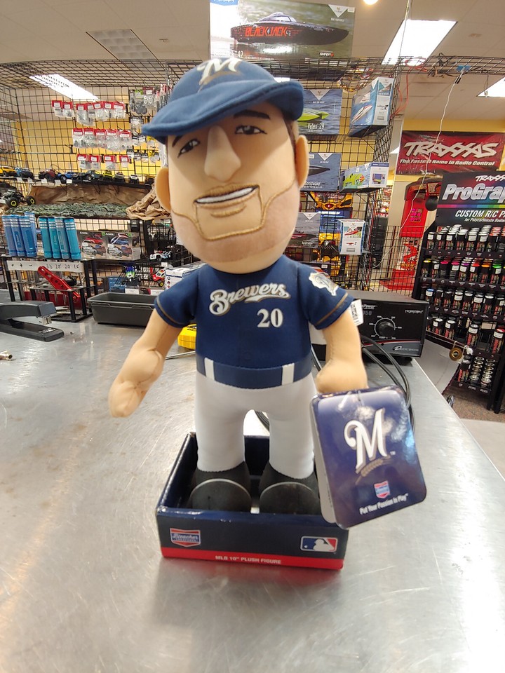 Jonathan Lucroy Milwaukee Brewers Bleacher Creatures MLB Plush Figure ...