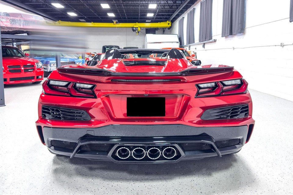For Chevrolet Corvette C8 Z06 22+ Real Carbon Rear Bumper Diffuser Lip ...