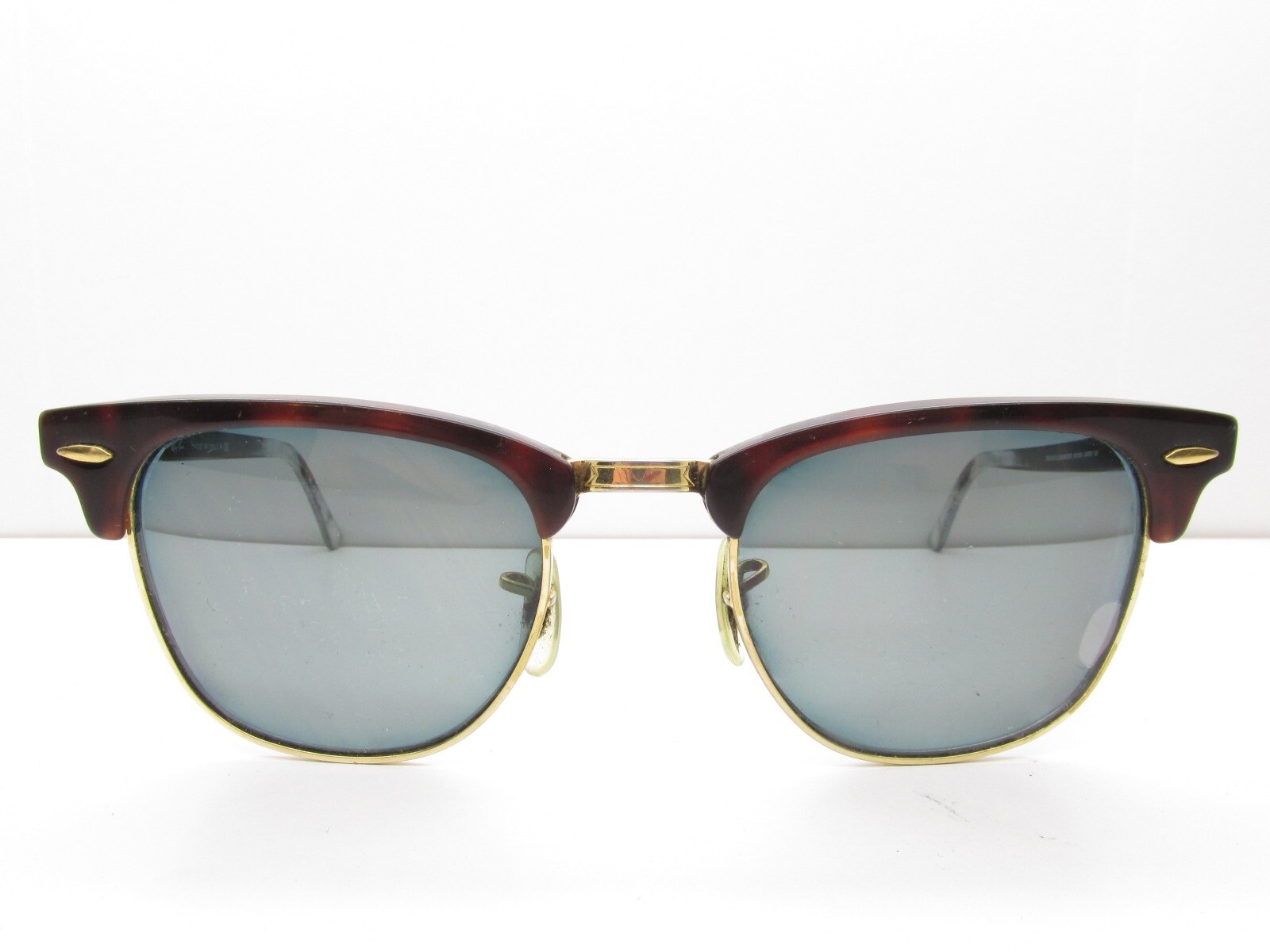 RAY-BAN RB 3016 CLUBMASTER W0366 HORN-RIMMED EYEGLASSES FRAMES 49-21 ...
