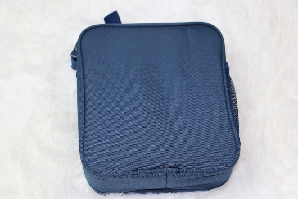 Staples Zipper Insulated Lunch Bag Lunch Box Navy | eBay