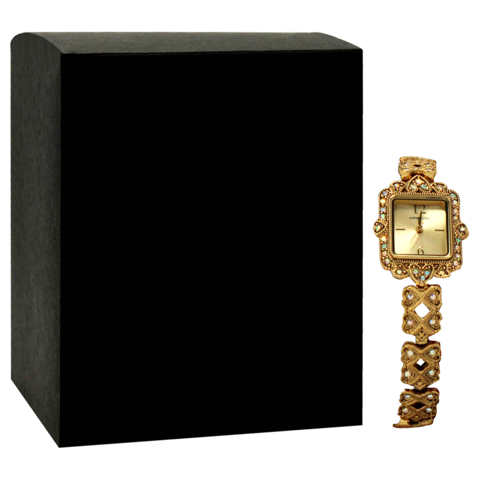 MSHLLG Loulou - Gold Stainless Steel Bracelet Watch by Manoush for ...