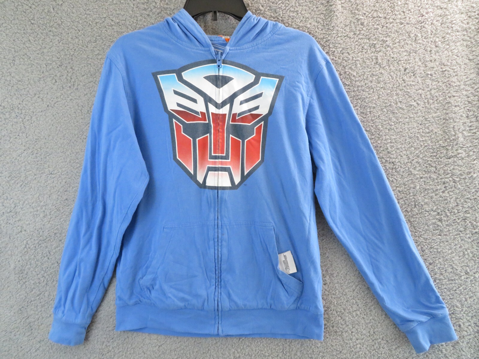 Transformers Movie Reversible Blue Sweater Mens M Med… - Gem