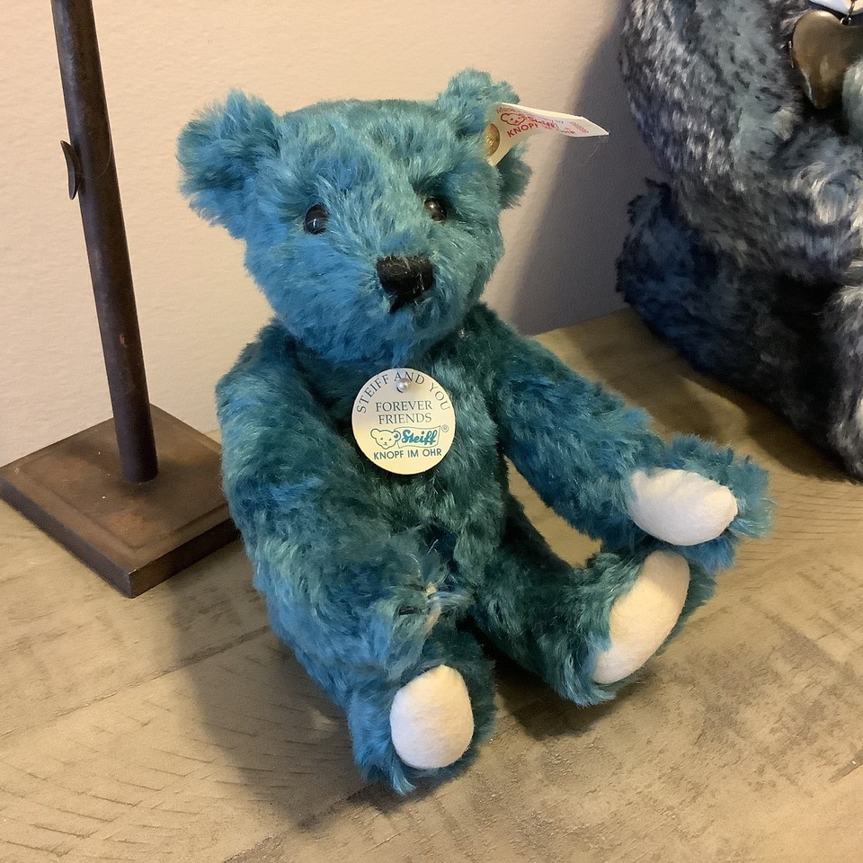 Vintage Steiff Med Blue Mohair Teddy Bear 2271 / 4000 Ltd Ed Friends ...