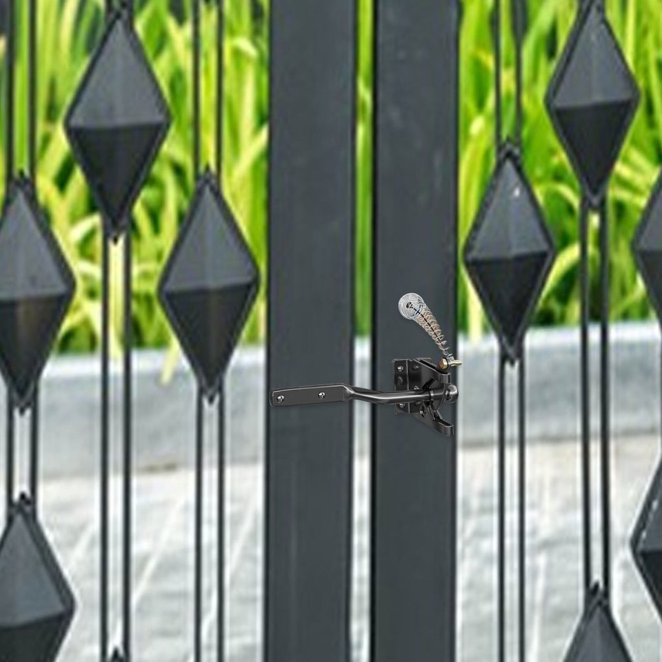 Hidden Door Latch Gate Hinge For Wooden Fences Heavy Duty Gate Hardware ...