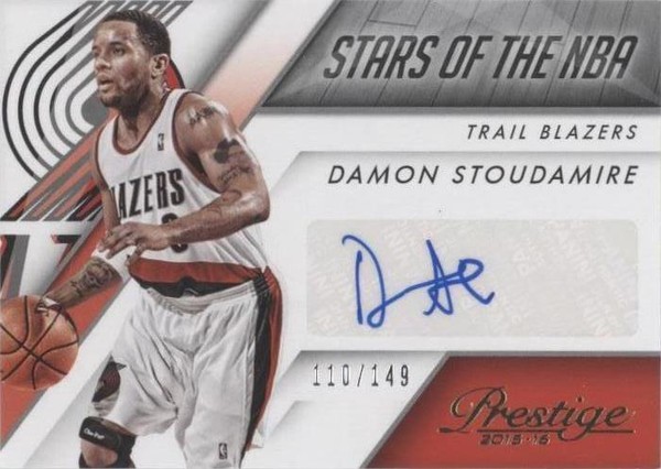 2015-16 Panini Prestige - Stars of the NBA Signatures #NBA-DS Damon ...