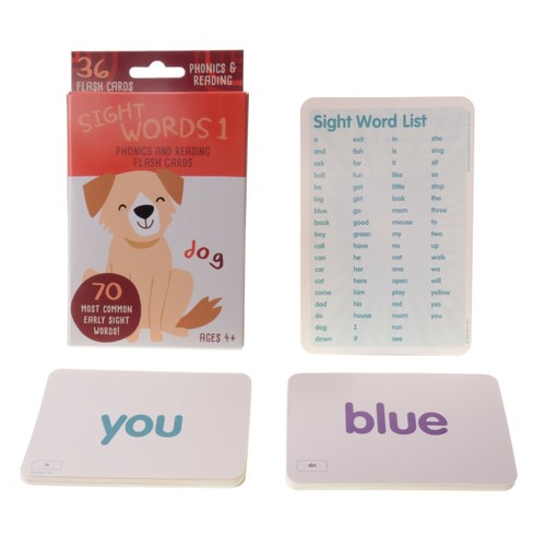 Phonics And Reading Flash Cards By Bendon (Sight Words 1) (Ages 4+) | eBay