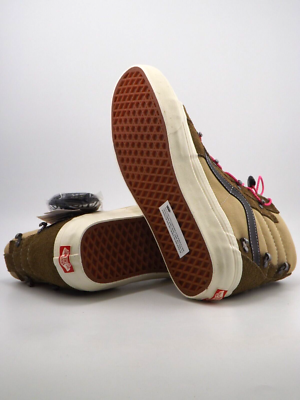 Vans SK8-Hi Echo DX Hairy Suede Skate Shoes Brown Men's Size 9.5