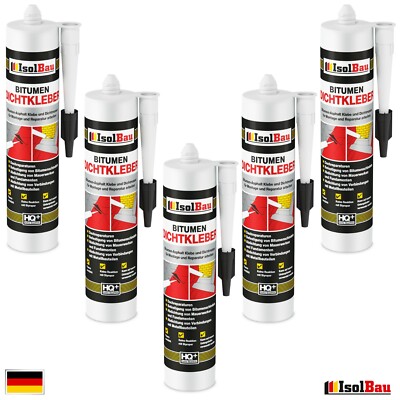 Bitumenkleber 5 x 310 ml Dachdichtstoff Bitumen Dichtmasse ...