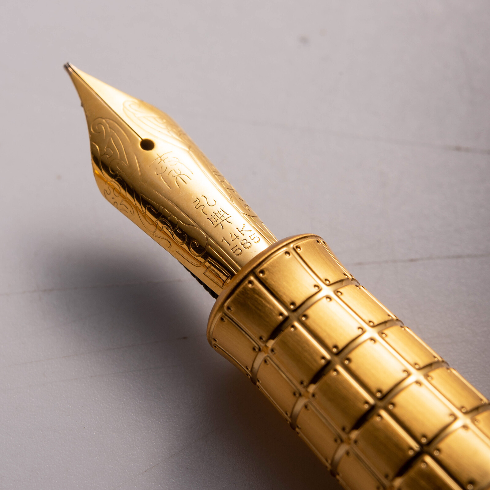 Hongdian D5 Piston Fountain Pen Qin Dynasty 14K Gold Nib Chinese Style ...