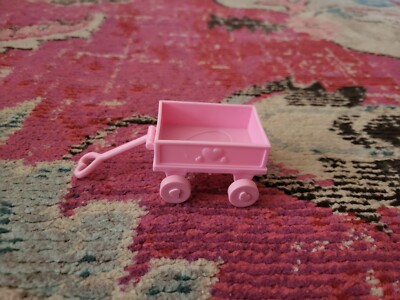 Vintage My Little Pony MLP Hasbro all pink hearts wagon trailer toy ...