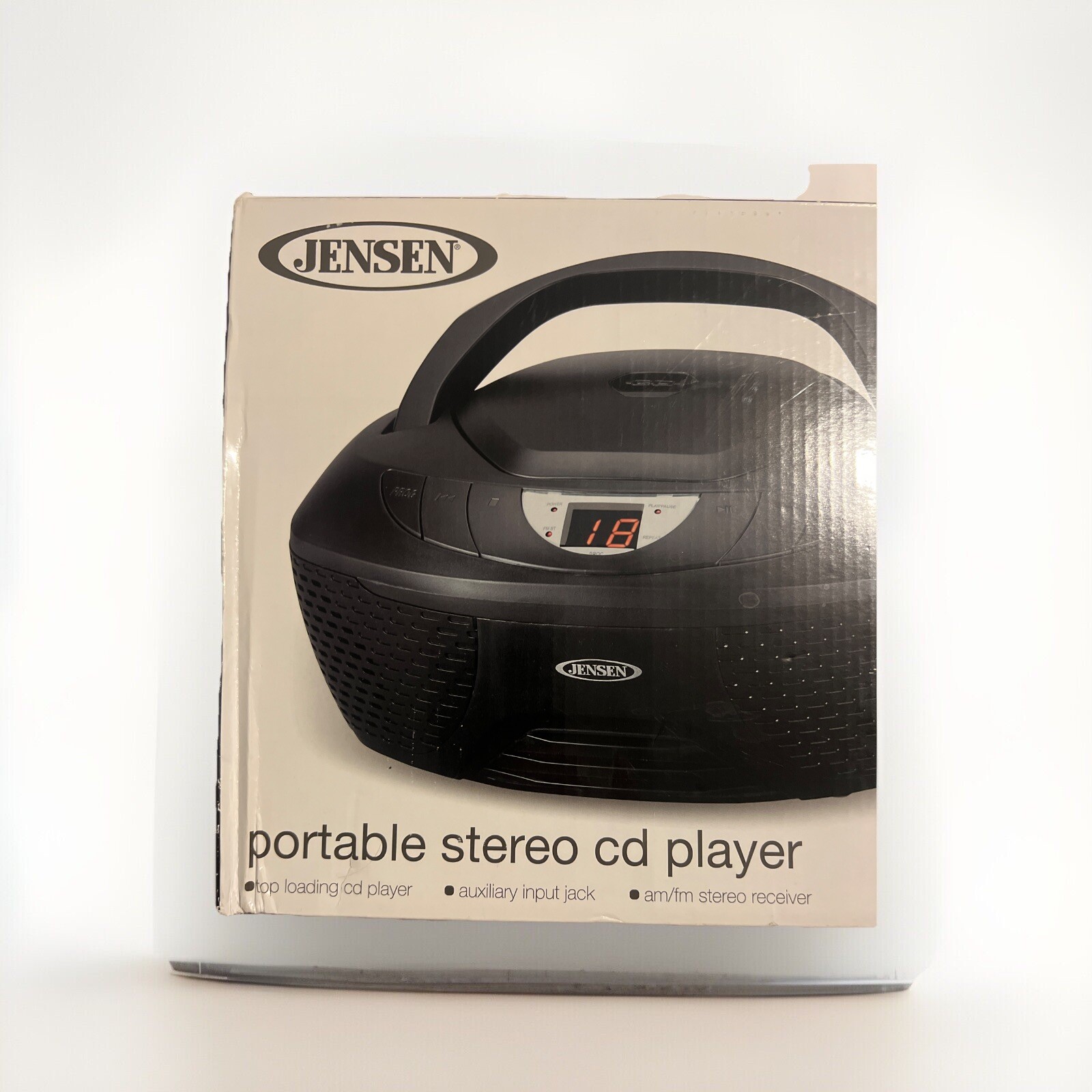 Jensen CD AM/FM Radio Boombox with LED display - Black CD New in box ...