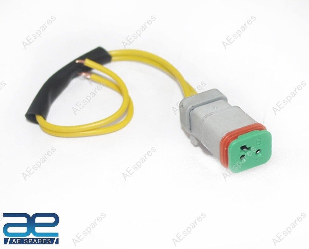 FITS FOR JCB PIGTAIL CONNECTOR ROUND PIN FOR SOLENOID VALVE 25/104700 ...