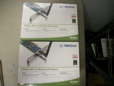 TRENDNET TEW-423PI 54MBPS 802.11G WIRELESS PC ADAPTER NEW SEALED QTY-10 ...
